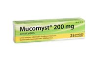 MUCOMYST poretabletti 200 mg 25 kpl - Oulun 2. Rotuaarin apteekki